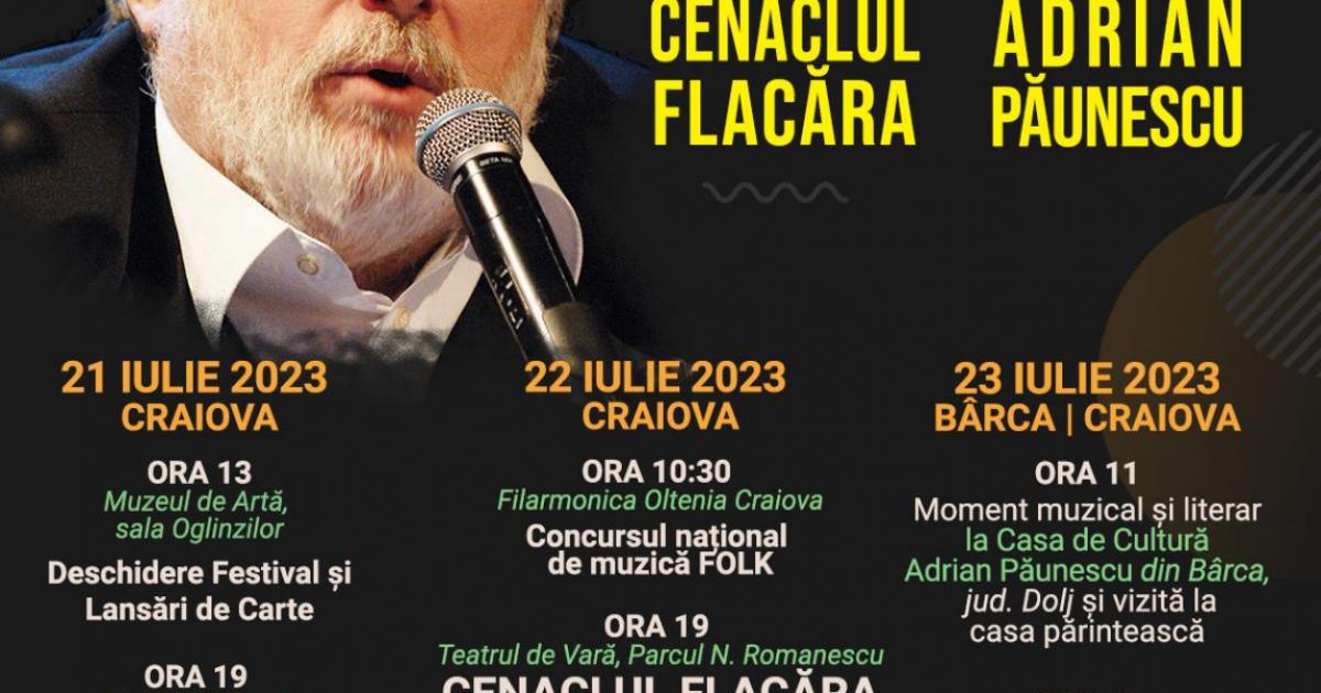 COMUNICAT DE PRESĂ - „Flacăra lui Adrian Păunescu” prezintă cea de-a IX ... COMUNICAT DE PRESĂ - „Flacăra lui Adrian Păunescu” prezintă cea de-a IX ...